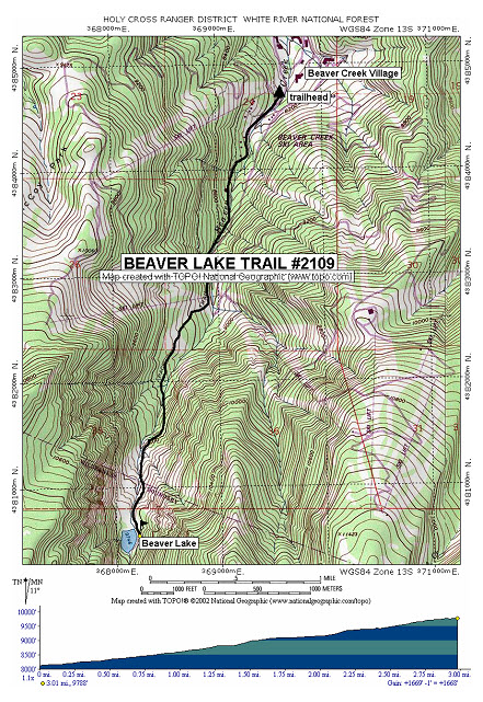 Beaver Lake Trail Map