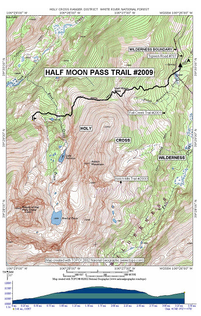 Half Moon Pass Trail Map