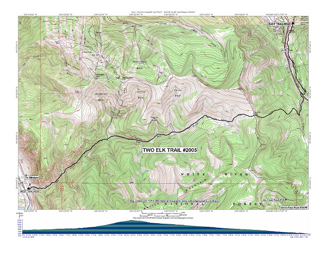 Two Elk Trail Map